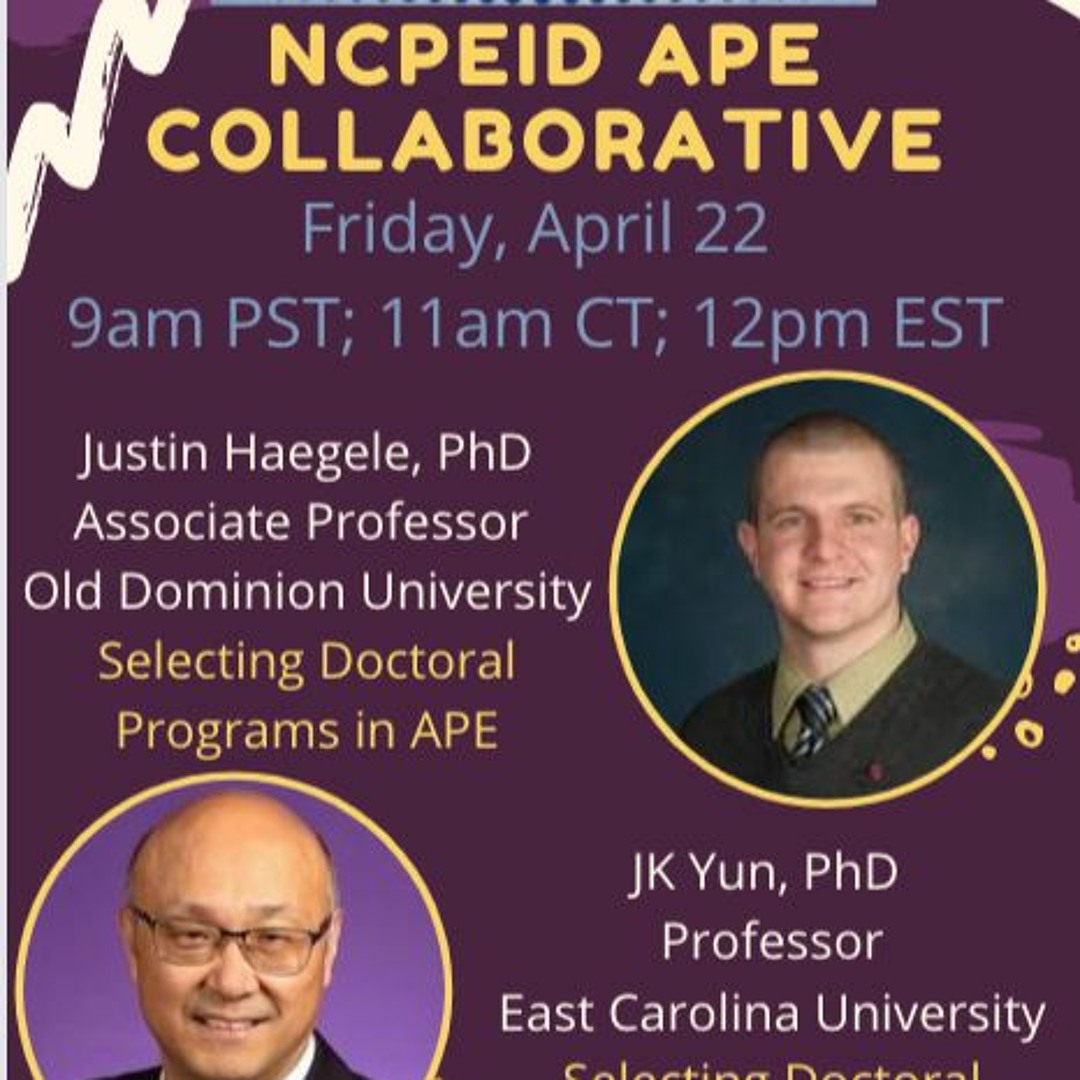 Stream NCPEID Collaborative: Selecting APE Doctoral Programs by What's ...