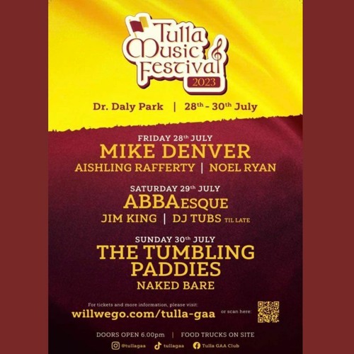 Stream Tulla Music Festival Set To Take Place This Weekend by Clare FM ...