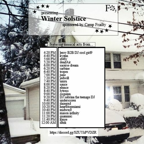 Stream CARGO | Listen to WINTER SOLSTICE SPONSORED BY CAMP FRAILTY 12 ...
