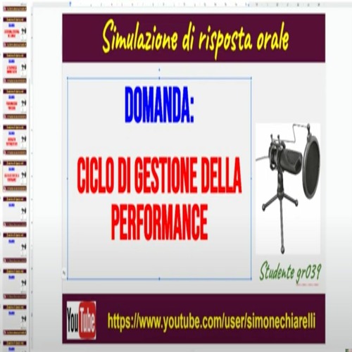 Stream episode Prova Orale Esercitazione Gr039 - Ciclo Della ...