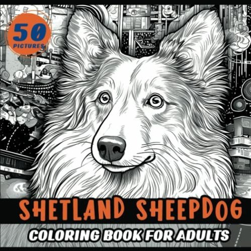 Stream +* Shetland Sheepdog Coloring Book for Adults, A Beautiful ...