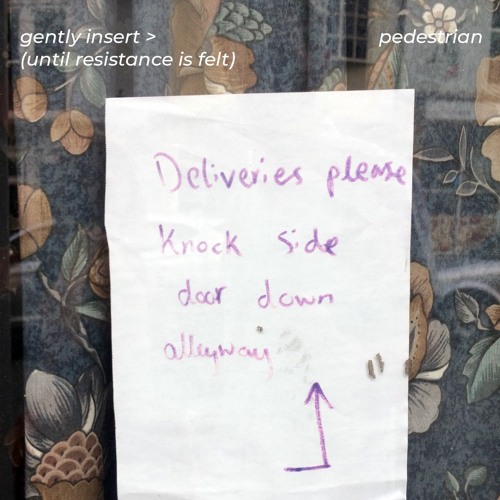 Stream gently insert > (until resistance is felt) by pedestrian ...