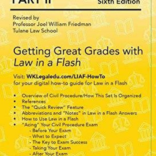 Stream episode Ebook PDF Emanuel Law in a Flash for Civil Procedure II ...