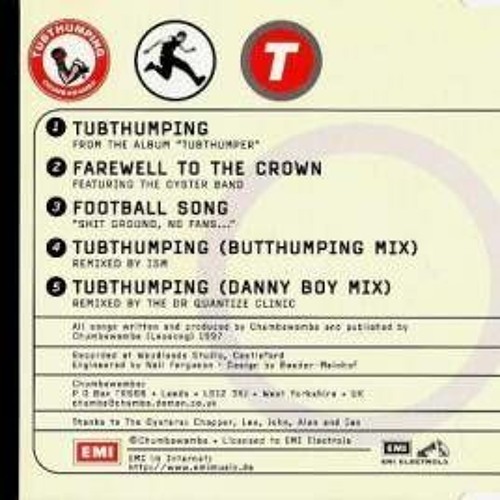 Stream Tubthumping (Butthumping Mix) - Chumbawamba by ISMLIVERPOOLUK ...