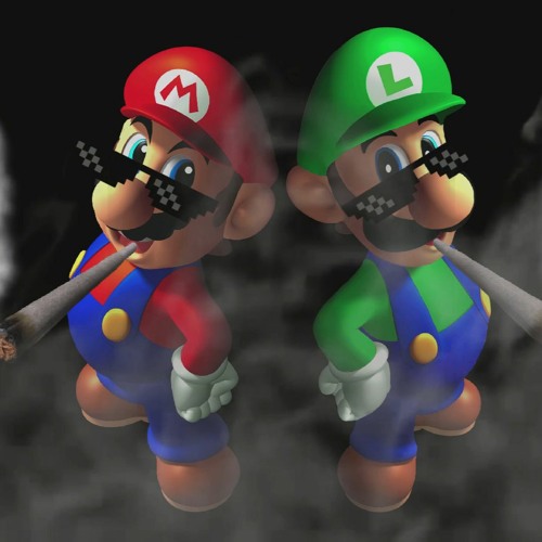 Mario Smoking A Joint