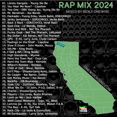 Stream Rap Mix 2024 by Benji OneWise | Listen online for free on SoundCloud