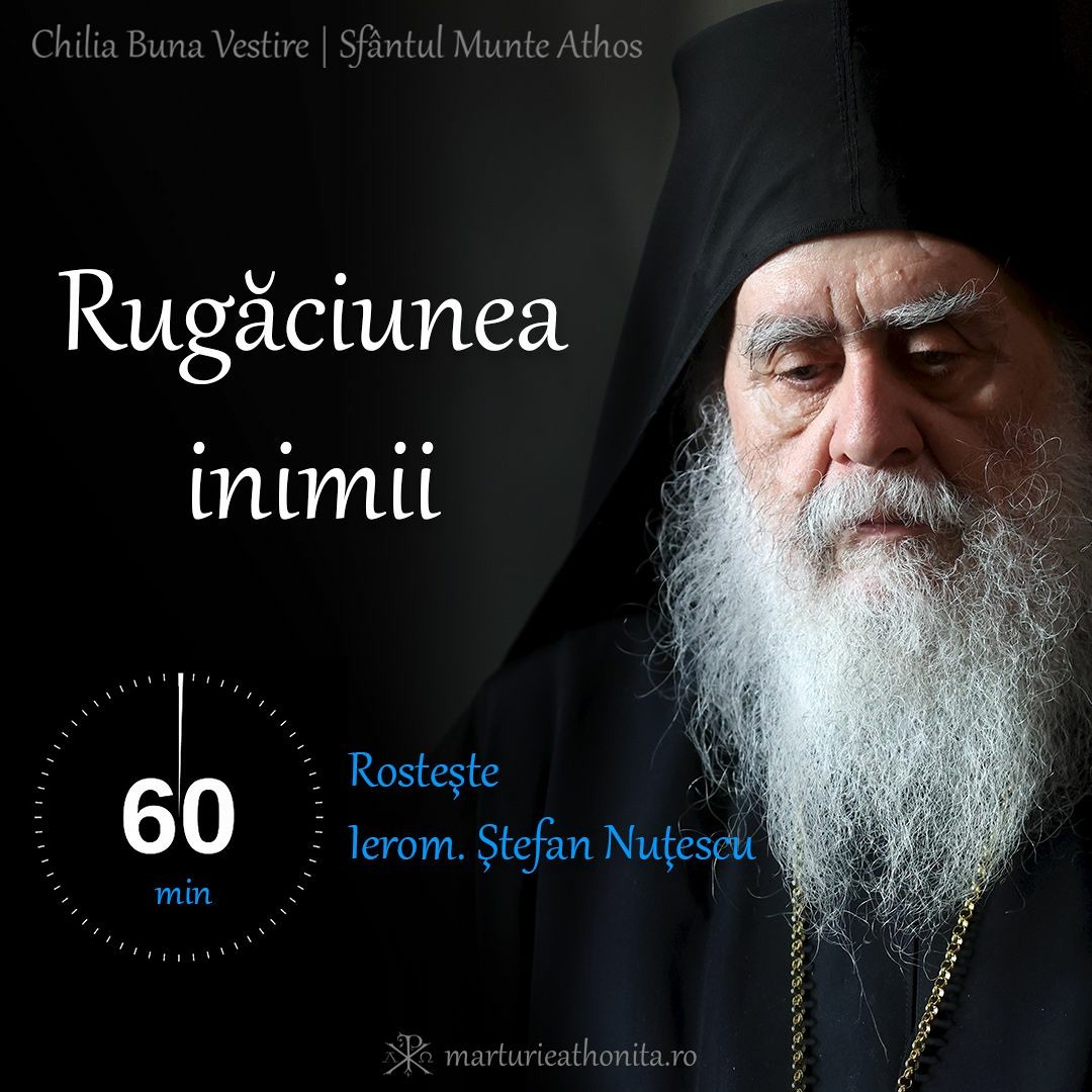 Stream Rugăciunea inimii - Ierom. Ştefan Nuţescu (60 minute) by ...