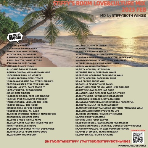 Stream STIFFY'S ROOM LOVE&CULTURE MIX 2023 FEB MIX by STIFFY (BOTH ...