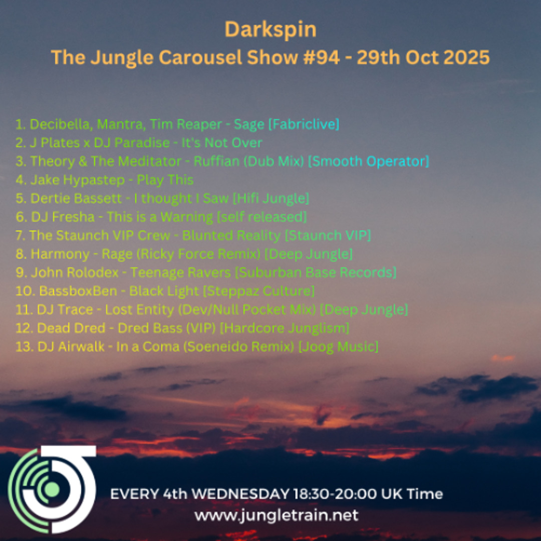 Stream The Jungle Carousel Show #94 - Jungle/Drum & Bass (Jungletrain ...