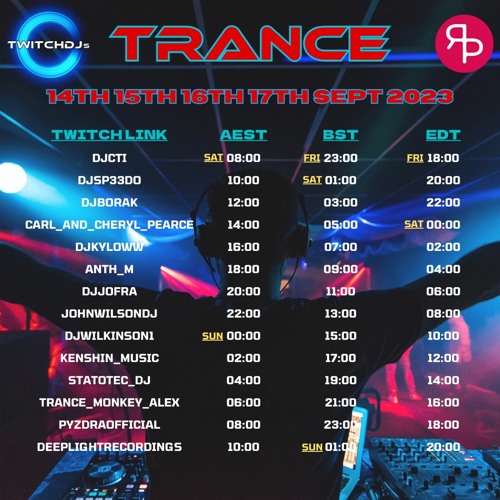 Stream Twitch Djs Trance Raid Train (9/16/23) by KYLOWW | Listen online ...