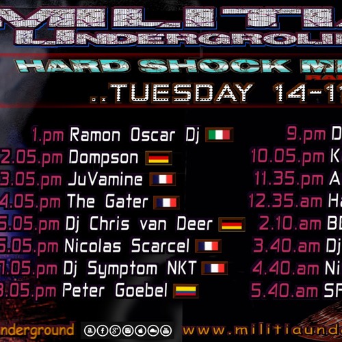 Stream DJ Chris van Deer @ HARD SHOCK Militia Underground web radio ...