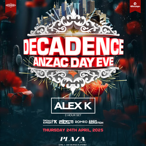 Stream Romeo B2B Zach Scratch Live - Decadence Anzac Day Eve 2025 ...