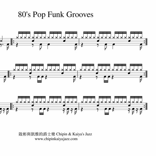 Stream 80's Pop Funk Grooves BPM100 by 啟彬與凱雅的爵士樂 Chipin & Kaiya's Jazz ...