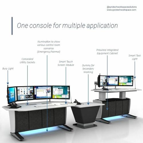 Stream Control Room Ergonomics Desk Furniture | Pyrotech Workspace by ... Stream Control Room Ergonomics Desk Furniture | Pyrotech Workspace by ...
