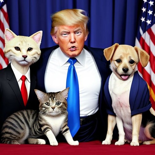 Stream Trump There Eating The Dogs There Eating The Cats (original ...
