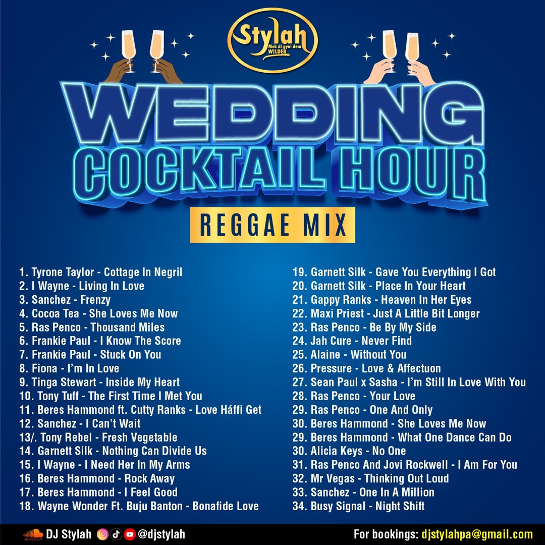 Stream WEDDING COCKTAIL HOUR REGGAE MIX BY DJ STYLAH by DJStylah ...