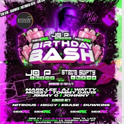 Stream Side FX @ Cin Cin: Jo P's Birthday Bash by Johnny (Paul Johnston ...