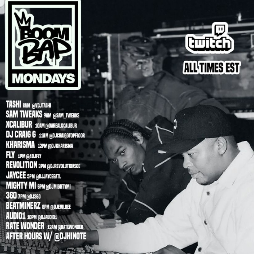 Stream Boom Bap Mondays Live Twitch Set pt. XVI by DJ Mighty Mi ...