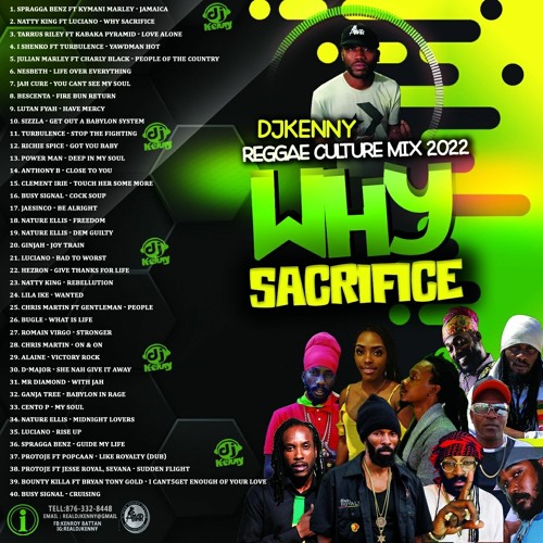 Stream Dj Kenny Why Sacrifice Reggae Culture Mix 2022 By Dj Kenny A Mar