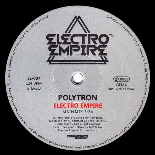Stream Polytron - Electro Empire (Electro Empire 007) 12" vinyl by Electro Empire | Listen ...