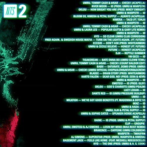 Stream umru | Listen to check1―year anniversary on NTS Radio playlist ...