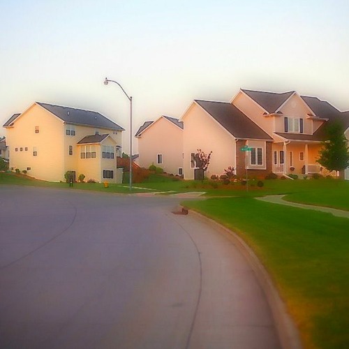 Empty Neighborhood Street
