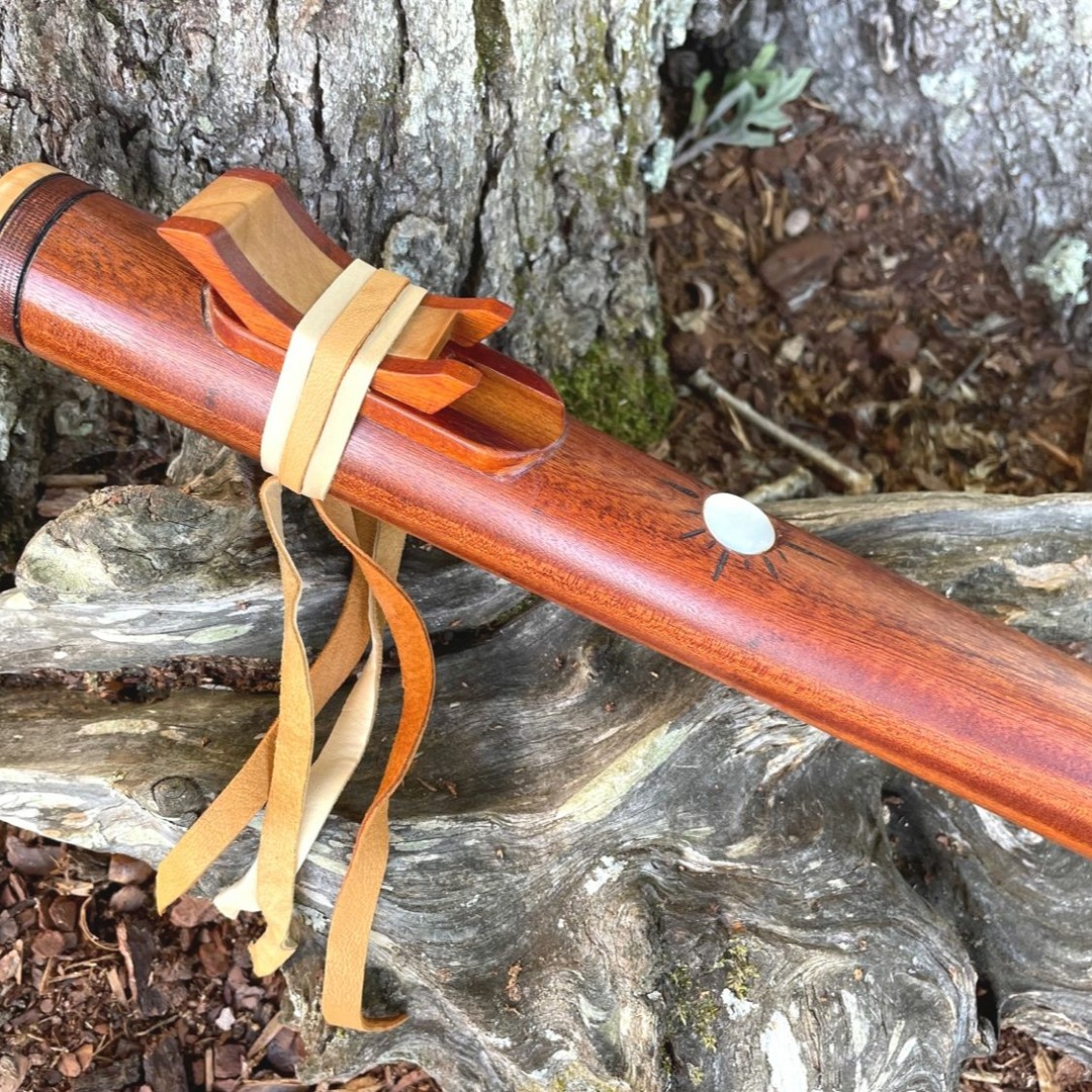 Stream Mahogany Key of A#m Native American Style Flute by ...