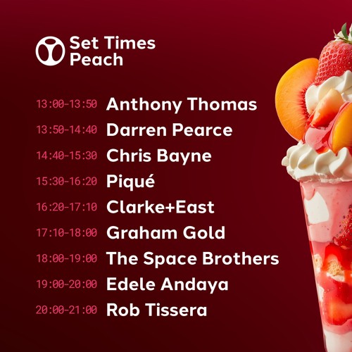 Stream Edele Andaya - Peach Strawberry Sundae @ fabric London 2024 by ...