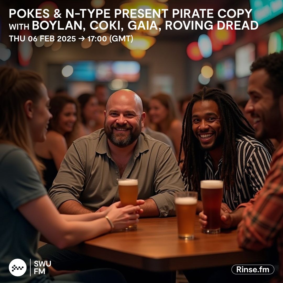 Stream Pokes & N-Type present Pirate Copy with Boylan, Coki, Gaia & Roving Dread - 06 February ...