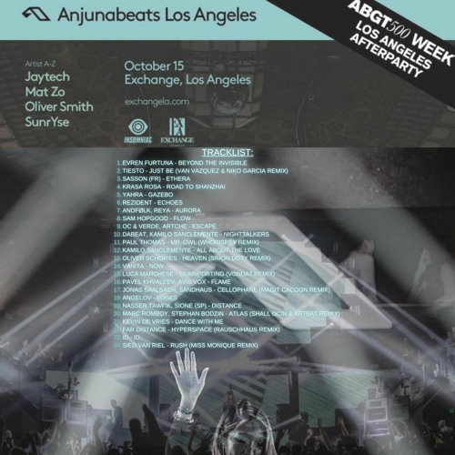 Stream Opening Set for ABGT500 Official After Party at Exchange LA ...