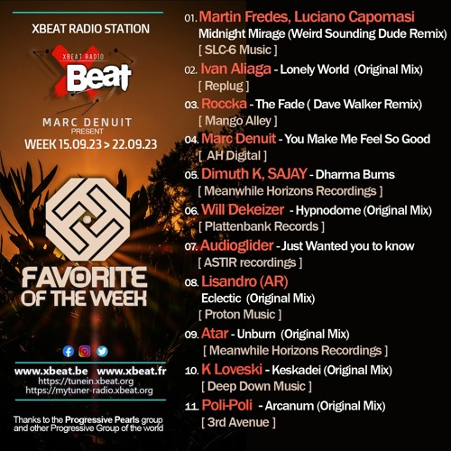 Stream Marc Denuit // Favorite of the Week Podcast Mix 15.09 > 22.09.23 ...