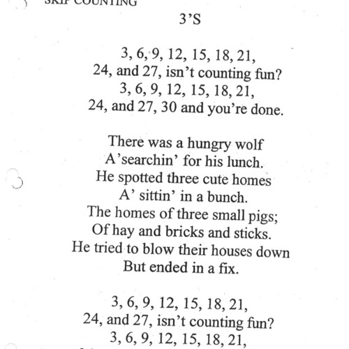 Stream Skip Counting By 3's Song by Miss Ayers | Listen online for free ...