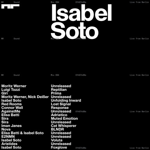 Stream NR Sound Mix 094 Isabel Soto by NR Magazine | Listen online for ...