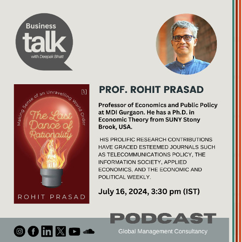 Stream Prof. Rohit Prasad Discusses His Book "The Last Dance of Rationality – Making Sense of an ...