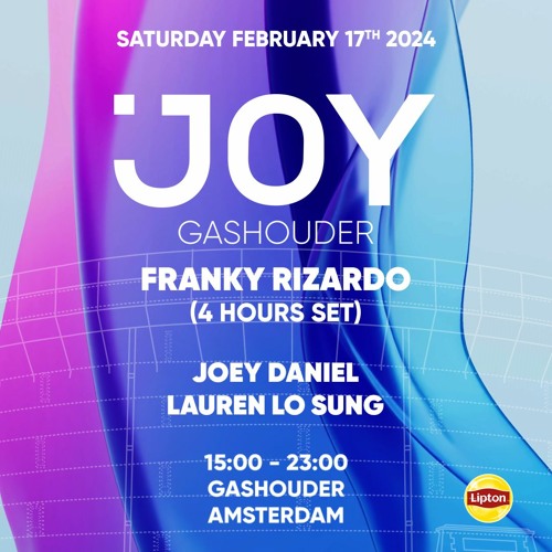 Stream Franky Rizardo 4hrs JOY @ Gashouder Amsterdam 2024 by JOY ...