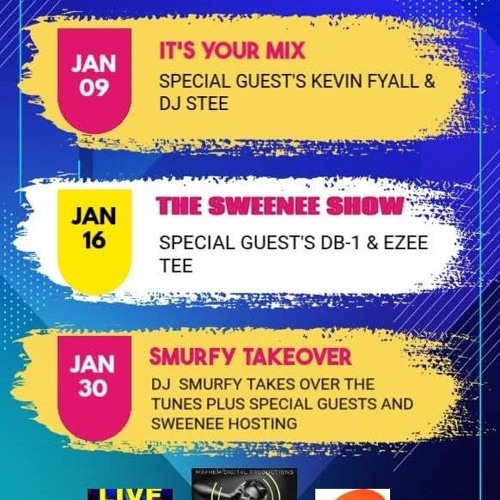 Stream MDP RADIO SWEENEE SHOW DJ DB1 & EZEE TEE 160126 by MDP Network ...