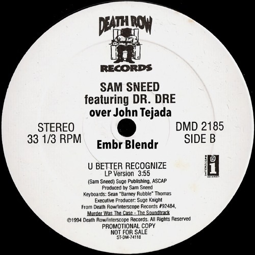 Stream Sam Sneed x John Tejada - U Better Recognize The Scene (Embr ...