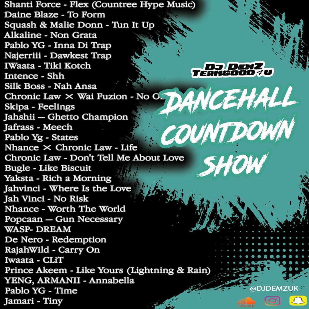 Stream Dancehall Countdown 23/2/24 | Shanti Force ''Flex'' | Top 5 by ...