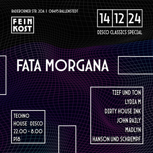 Stream feinkost.club | Listen to Fata Morgana 14.12.24 playlist online ...