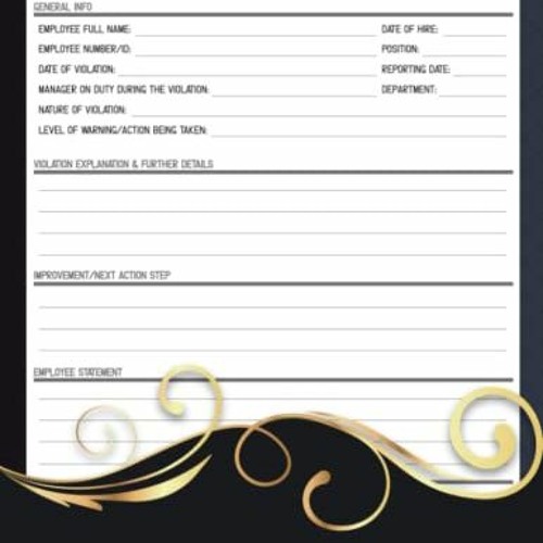 Employee Write Up Form Free Printable