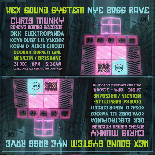 Stream Hex Sound System Nye Bass Rave live mix by Elektropanda | Listen ...