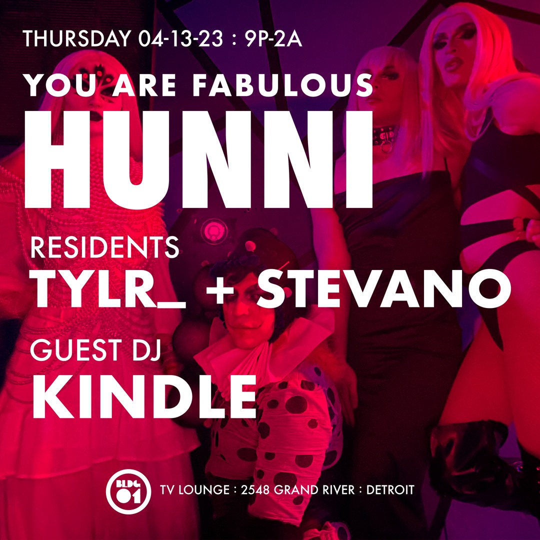 Stream 2023-04-13 : Stevano : TV Lounge : HUNNI by The Detroit I Love ...