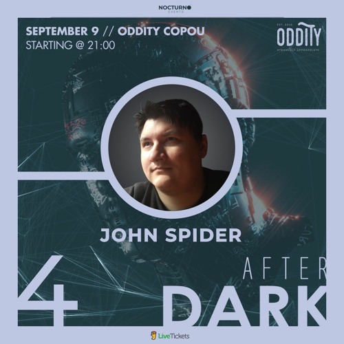 John Spider @ AfterDARK 004 at Oddity Copou, Iasi, Romania 2023-09-09