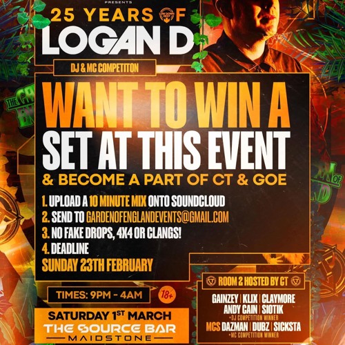 Stream Garden Of England 25 Years Of Logan D - Tommy T - DJ Entry by 💥 ...