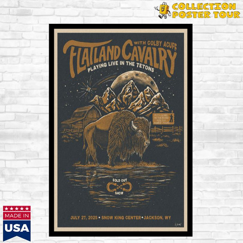 Stream Flatland Cavalry Live In Jackson, WY July 27 2025 Tour Poster by Collectionpostertour ...