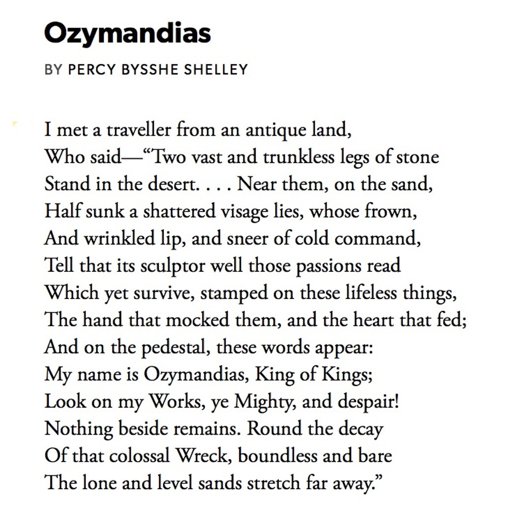 Stream 64 Ozymandias by Percy Bysshe Shelley by Samuel West #PandemicPoems | Listen online for ...
