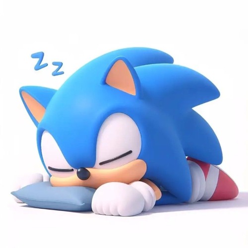 Regular Sonic Sleeping Sonic The Hedgehog Presents Allover Print Sleep