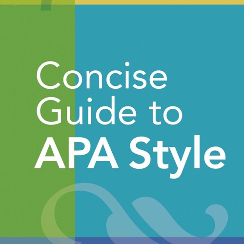 Stream episode Book Concise Guide to APA Style: 7th Edition (OFFICIAL ...
