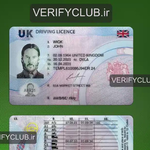 Stream Editable UK Driving License PSD Template for Photoshop ⭐️Instant ...