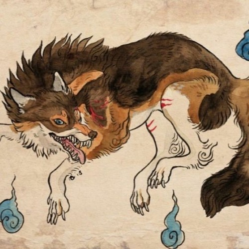 Japanese Wolf Art